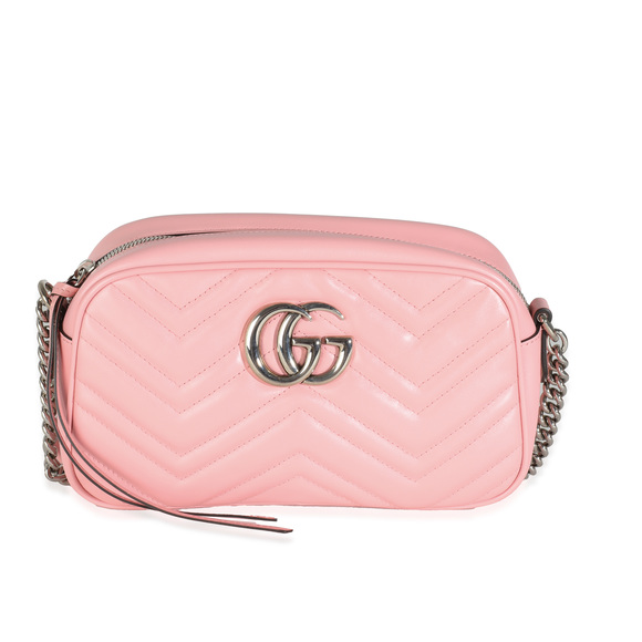 Gucci | Bags | Gucci Wild Rose Matelasse Calfskin Small Gg Marmont ...
